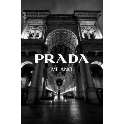 prada wallpaper black